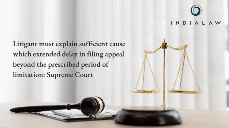 Litigants Must Explain Delay in Appeals: Supreme Court